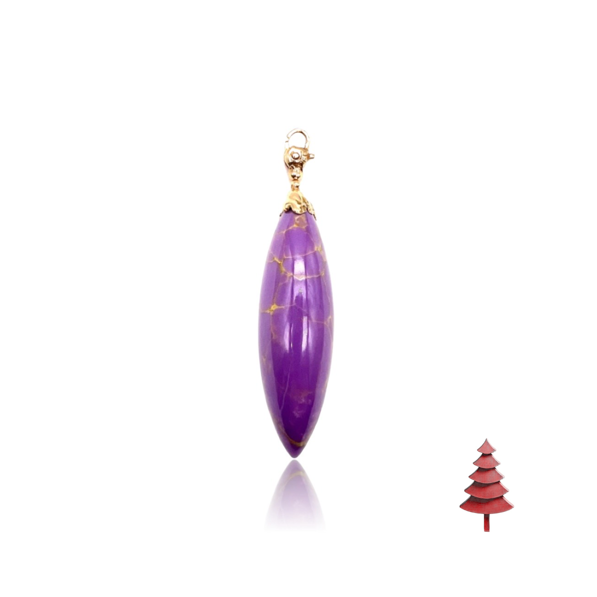 Fosfosiderite Pendant 18kt Rose Gold – lucifer vir honestus